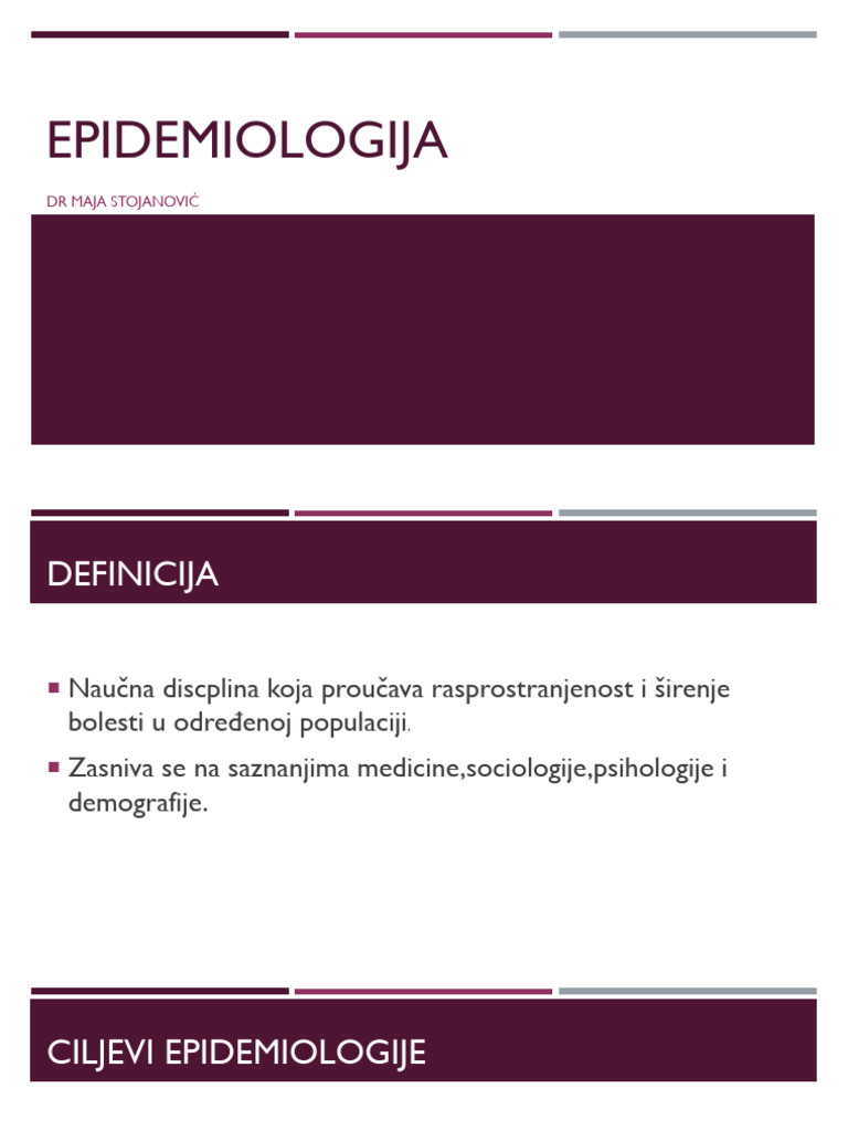 Epidemiologija Uvod | PDF