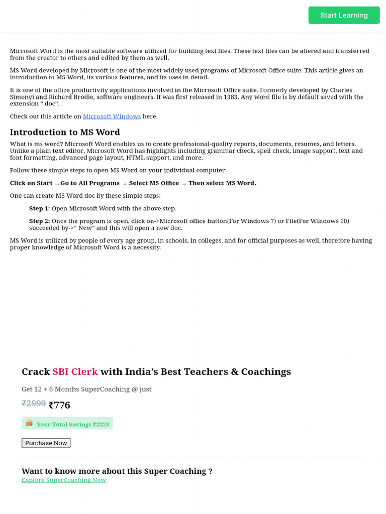 Microsoft Word Notes - Read About Features, Uses, and More | PDF