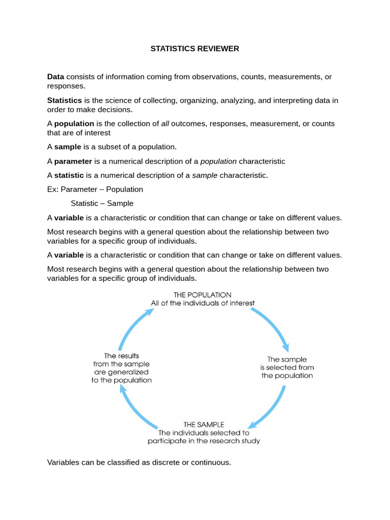 Statistics Reviewer | PDF