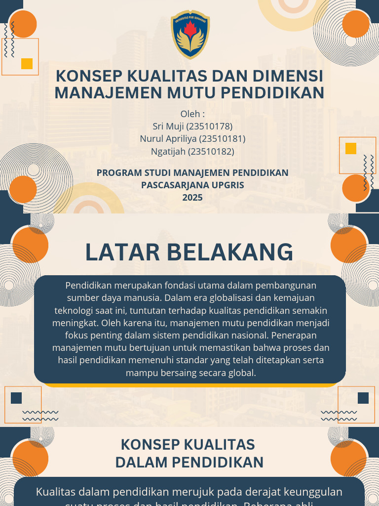 Prinsip Manajemen Mutu Pendidikan | PDF