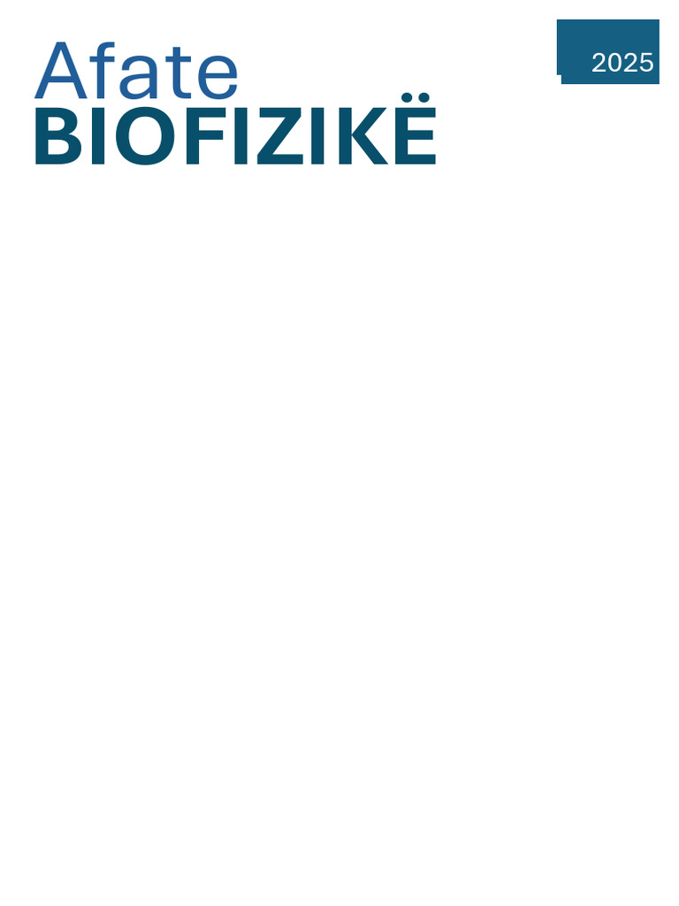 Afate Biofizike 2025 | PDF