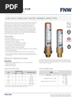 Water Hammer Arrestor: Sizing & Placement Guide | PDF | Plumbing | Liquids