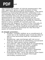 ABCDE-Approach OSCE-Checklist | PDF | Diseases And Disorders | Medicine