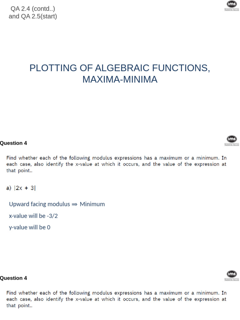 QA-2.4 - (B) and QA 2.5 (A) | PDF | Abstract Algebra | Algebra