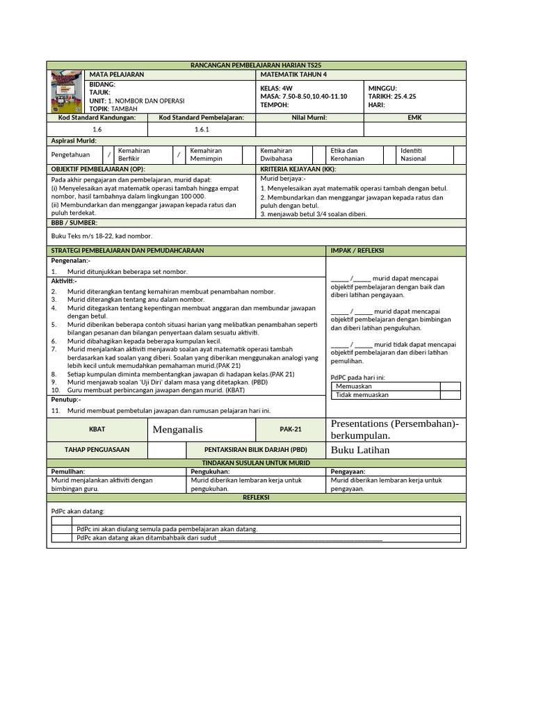 M9 MT TH4W_25.4.25 Jumaat | PDF