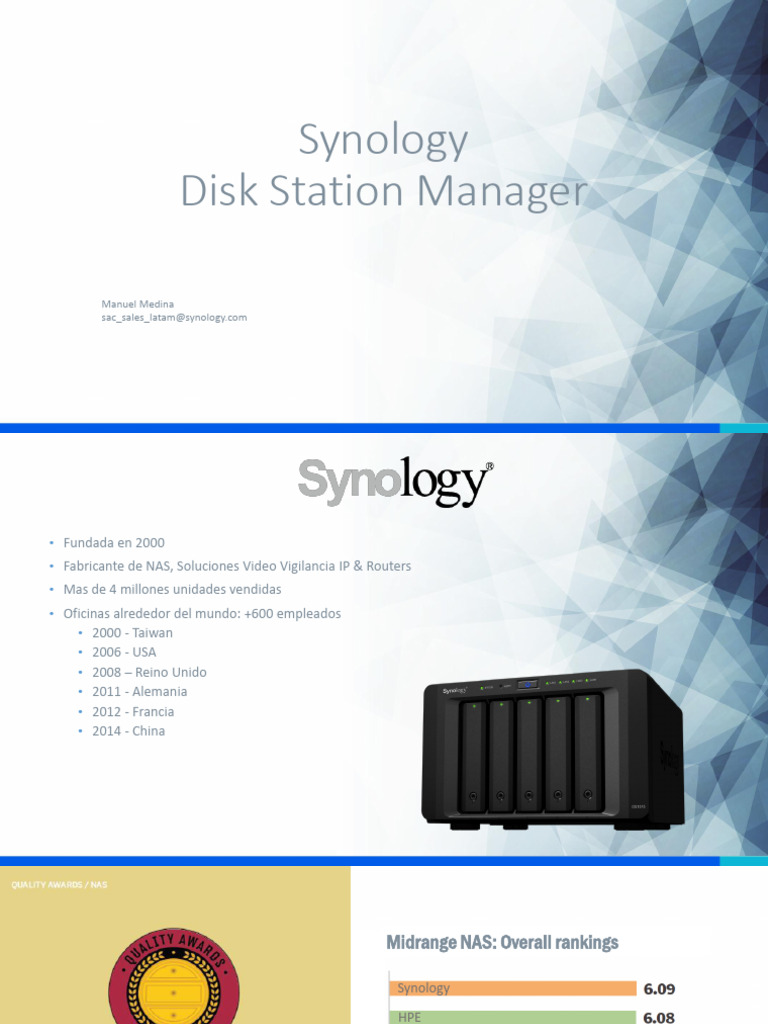 Synology: Innovaciones y Productos 2017 | PDF | Computación en la nube ...