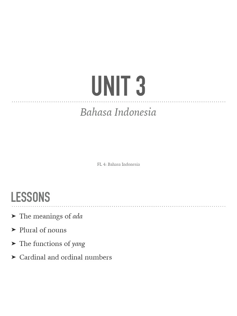 UNIT 3 baels sub | PDF | Indonesian Language | Sociolinguistics