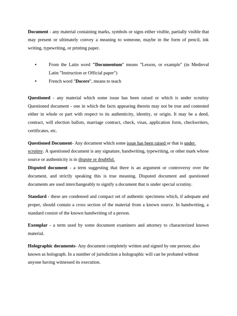 Questioned Document Examination | PDF | Signature | Graphology