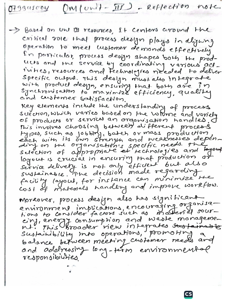 Reflection Note Unit III | PDF