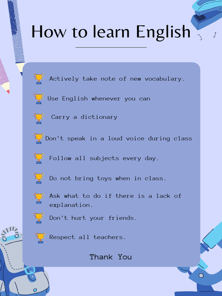 How To Learn English | PDF