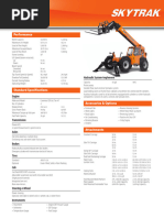 JLG 1255 Telehandler Specifications | PDF | Horsepower | Axle