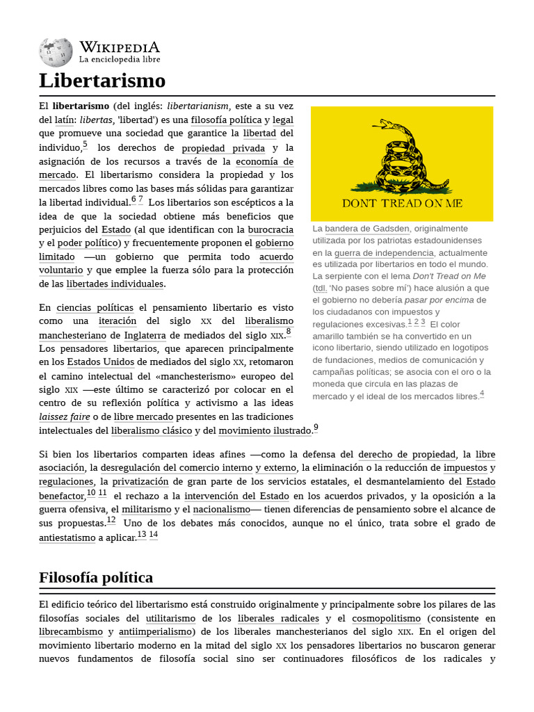 Libertarismo | PDF | Libertarismo | Liberalismo clasico