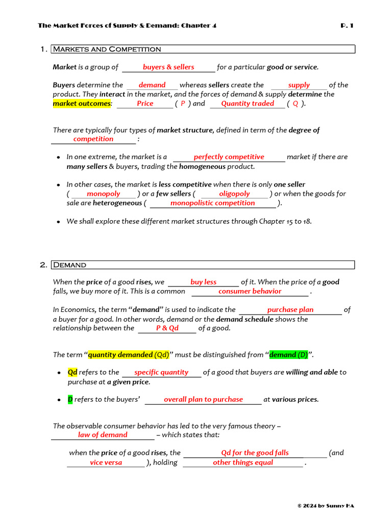 Microeconomics Chapter 4 | PDF | Supply (Economics) | Demand