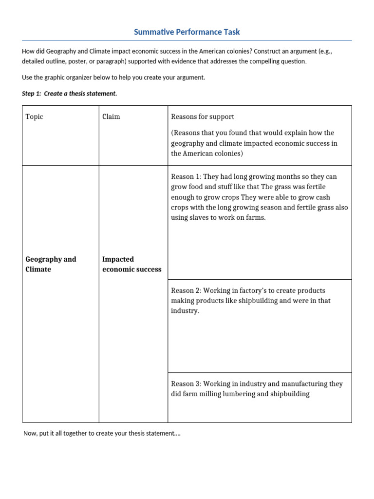 USI RC1 Summative Performance Task NEW | PDF | Cash Crop | Agriculture
