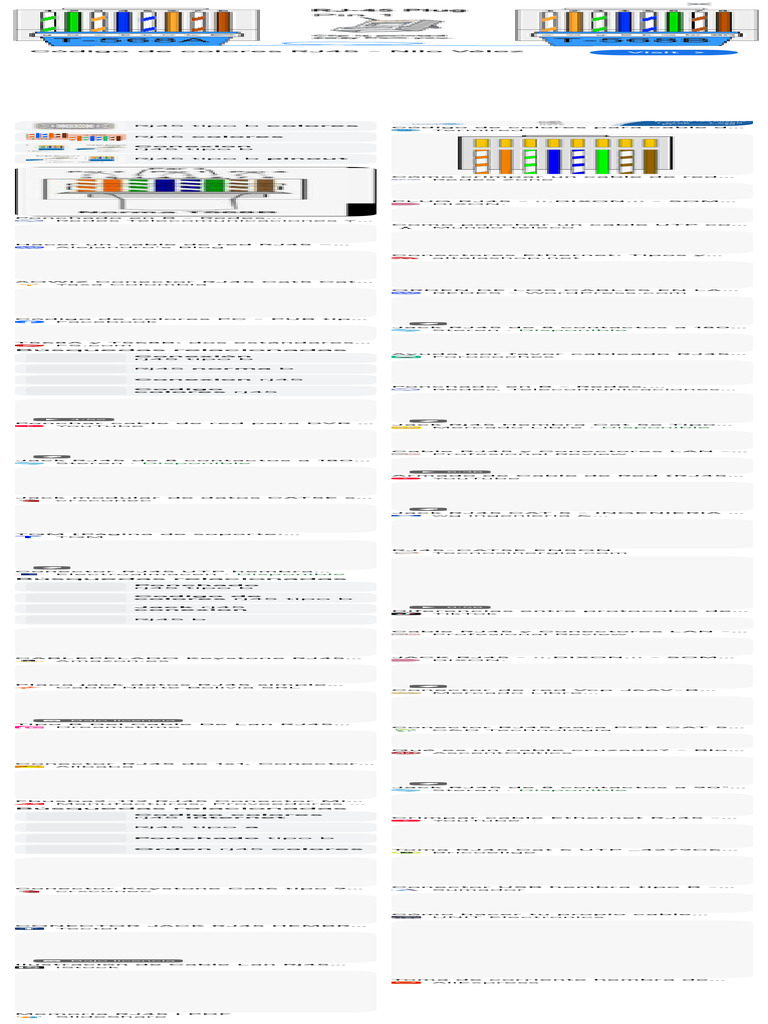 Rj45 Tipo b - Buscar Con Google | PDF | Redes de computadoras ...