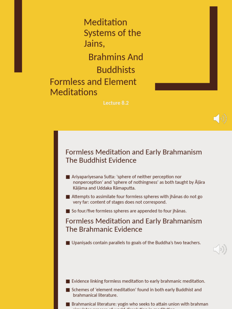 Formless and Element Meditations Topic 8.2 | PDF | Meditation | Ātman ...