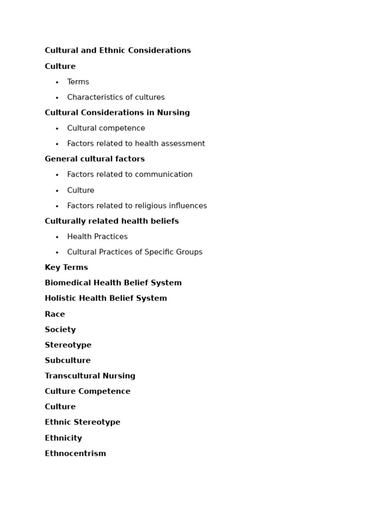 Cultural Competence in Nursing Care | PDF | Nonverbal Communication ...