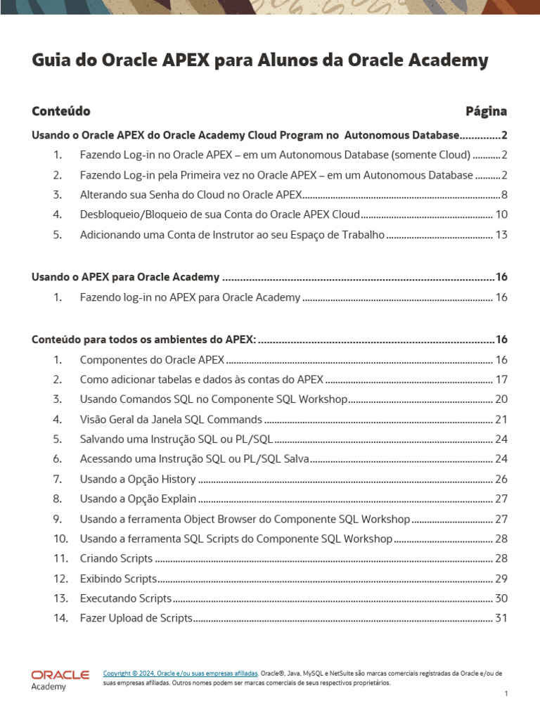 Oracle APEX Learner Guide PR | PDF | SQL | PL/SQL