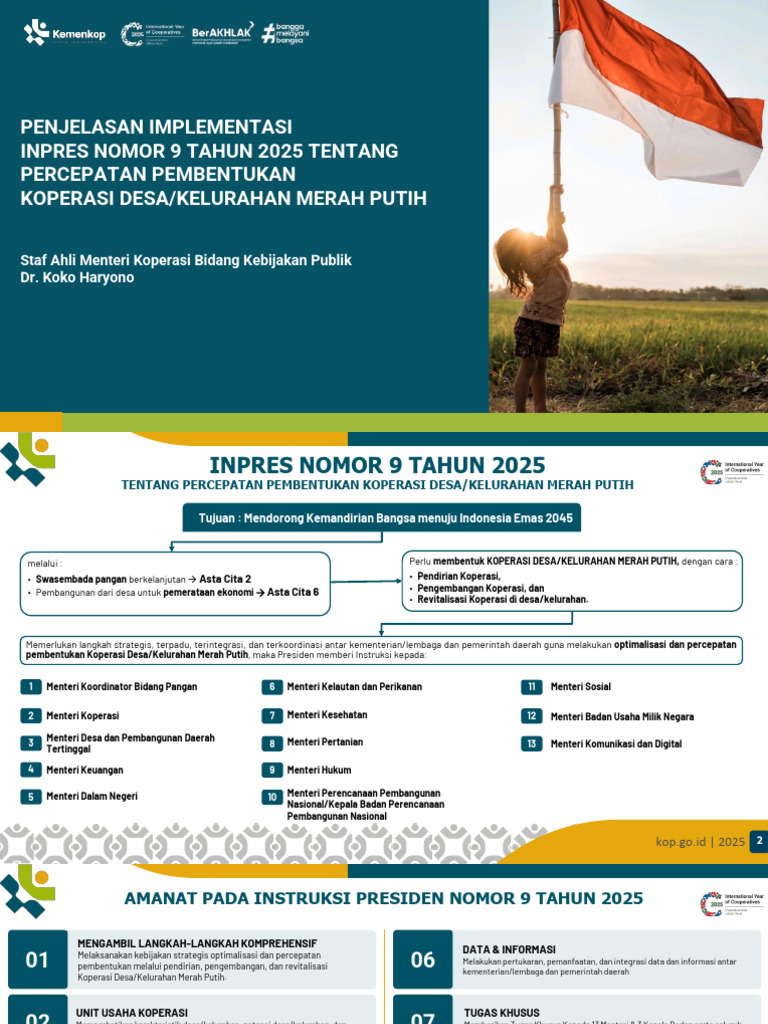 Bahan Sosialisasi Kopdes KMP OK | PDF