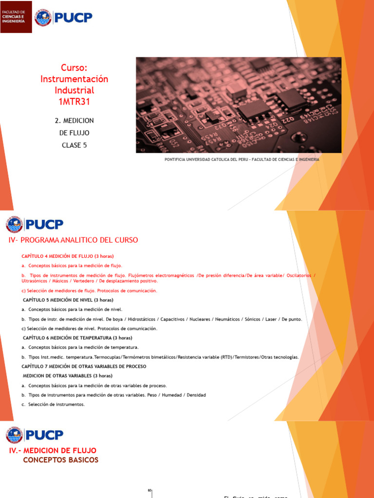 04 Medicion de Flujo 1MTR31 Instr Ind Revjs0 220425 | PDF | Flujo | Medición