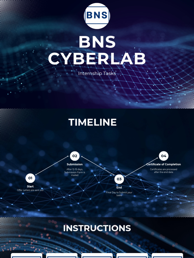 BNS Cyberlab Internship Tasks | PDF | Websites | Computer File