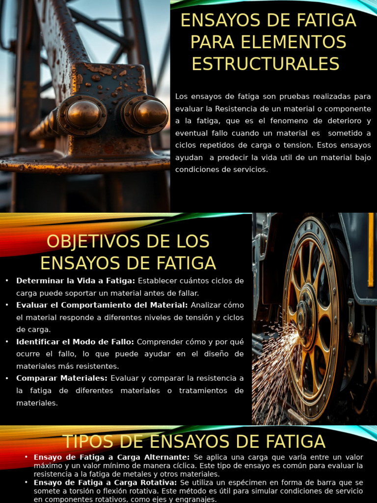 Ensayos de Fatiga en Materiales Estructurales | PDF | Fatiga (material ...