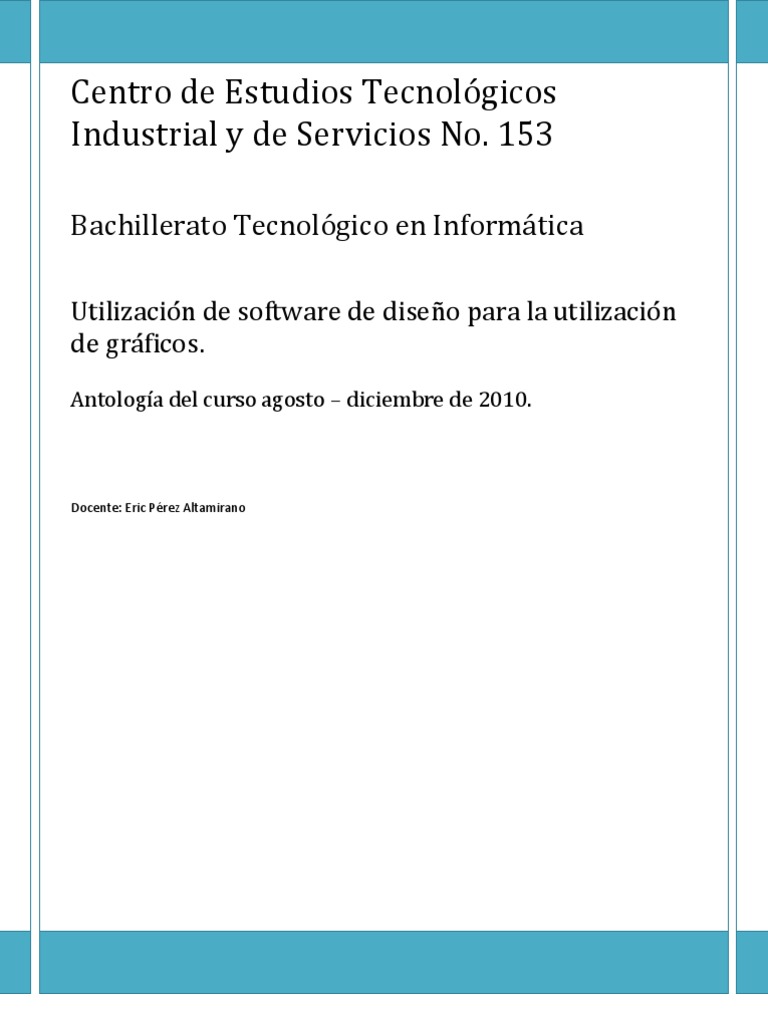 CETis 153 Apuntes de Corel Draw X5dos | PDF | Color | Point and Click