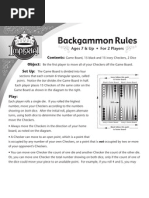 Backgammon Rules | PDF | Tabletop Games | Gaming