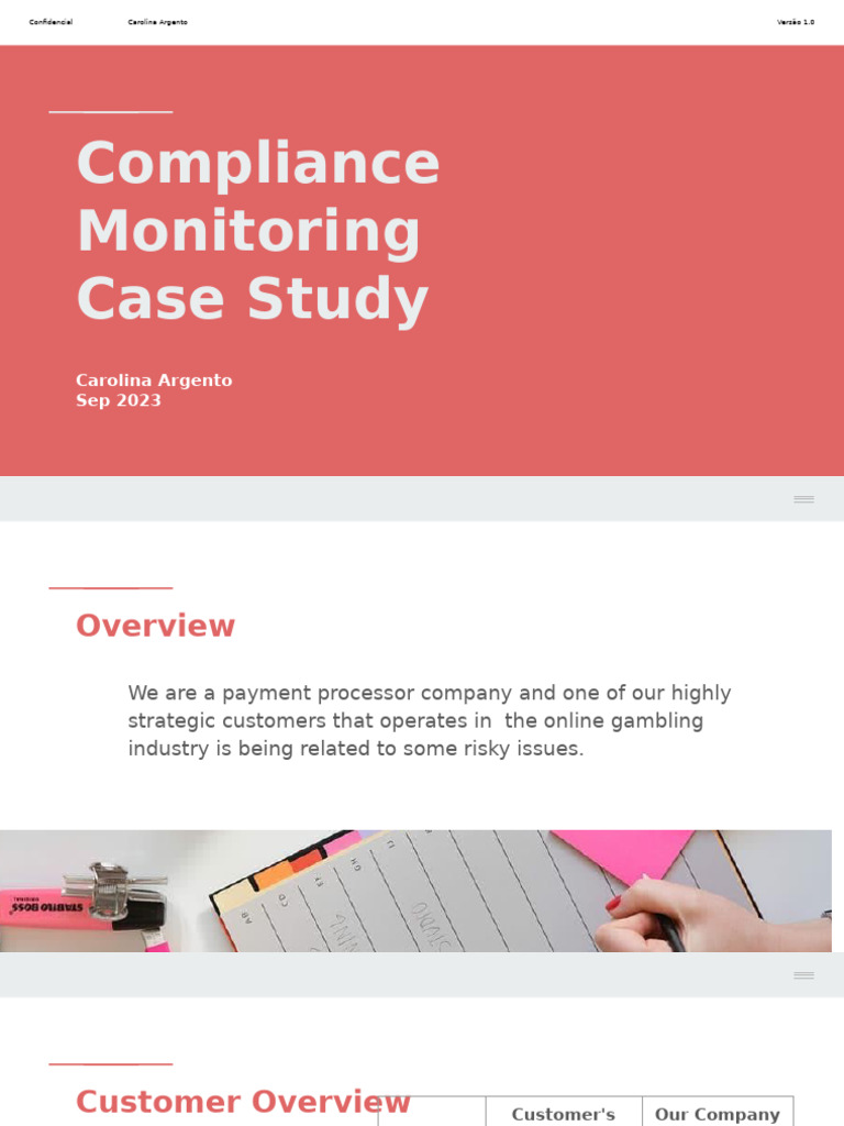 Compliance Monitoring Case Study | PDF | Risk | Regulatory Compliance