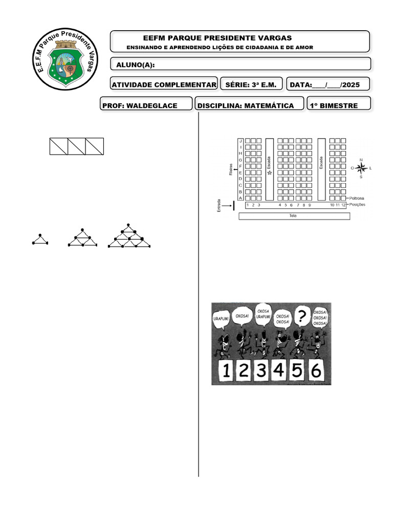 Exercício Complementar Do 3º Ano 1º Bimestre | PDF | Poliestireno