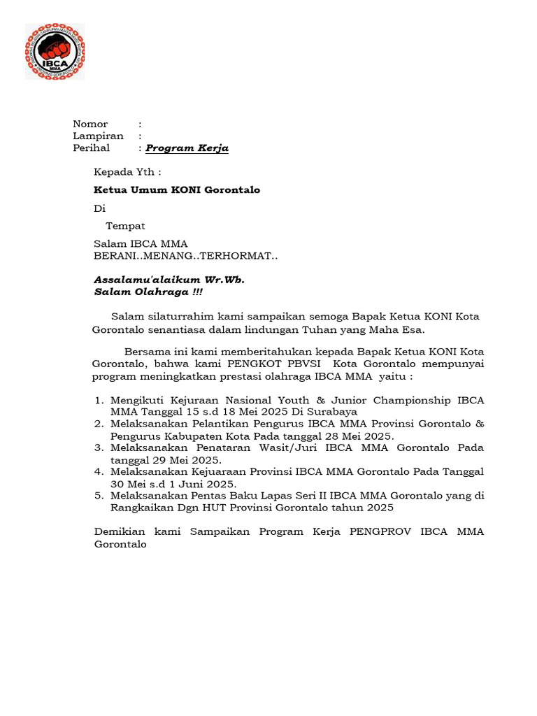 PROJA IBCA MMA 2025 | PDF