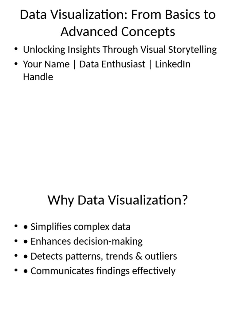 Data Visualization Basics To Advanced | PDF