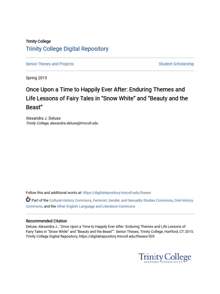 Fairy Tales: Themes in Snow White & Beauty | PDF | Fairy Tales