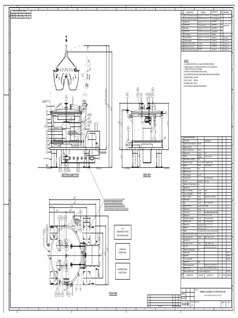 Halar Coated Centrifuge Assembly Plan | PDF | Mechanical Engineering