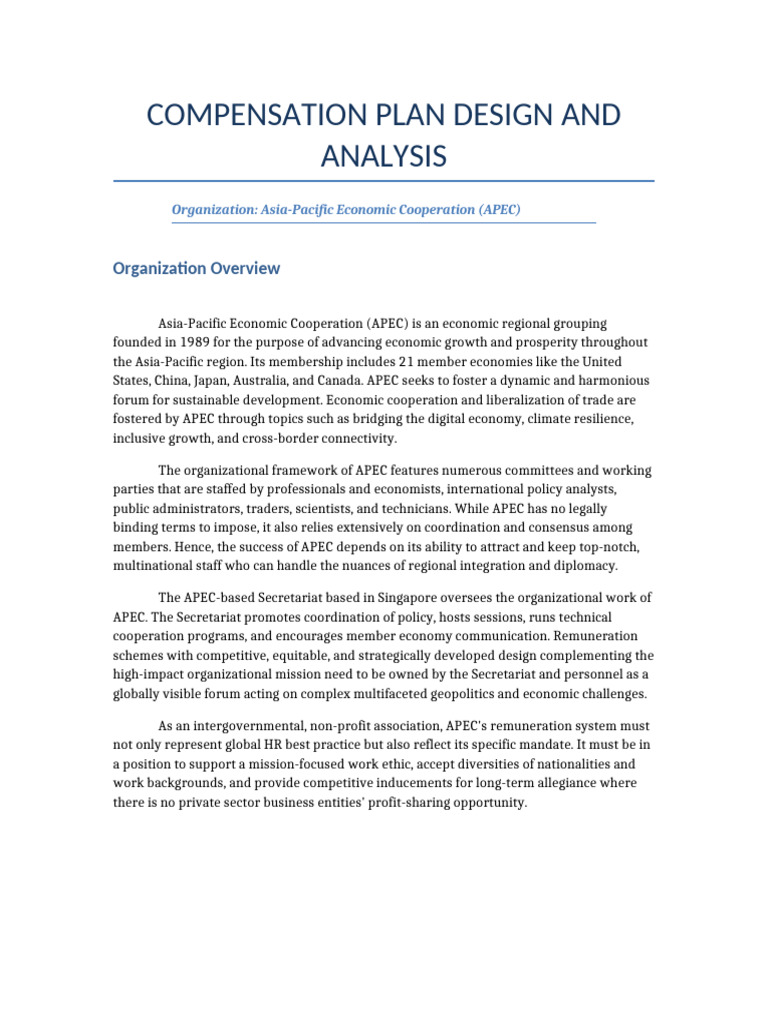 APEC - Compensation Plan - BSMA 3B | PDF | Cost Of Living | Salary