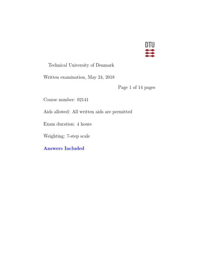 Old_exams_solutions_CSM_DTU | PDF | Parsing | Metalogic