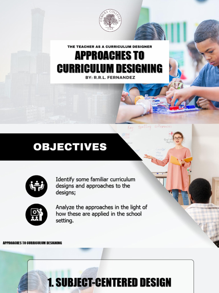 Lesson 8. Approaches To Curriculum Designing | PDF | Curriculum | Learning
