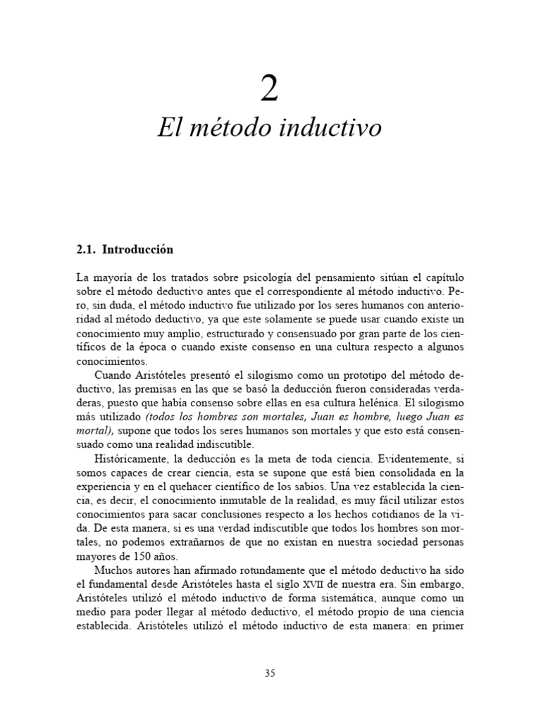 Metodo Inductivo | PDF | Razonamiento inductivo | Probabilidad
