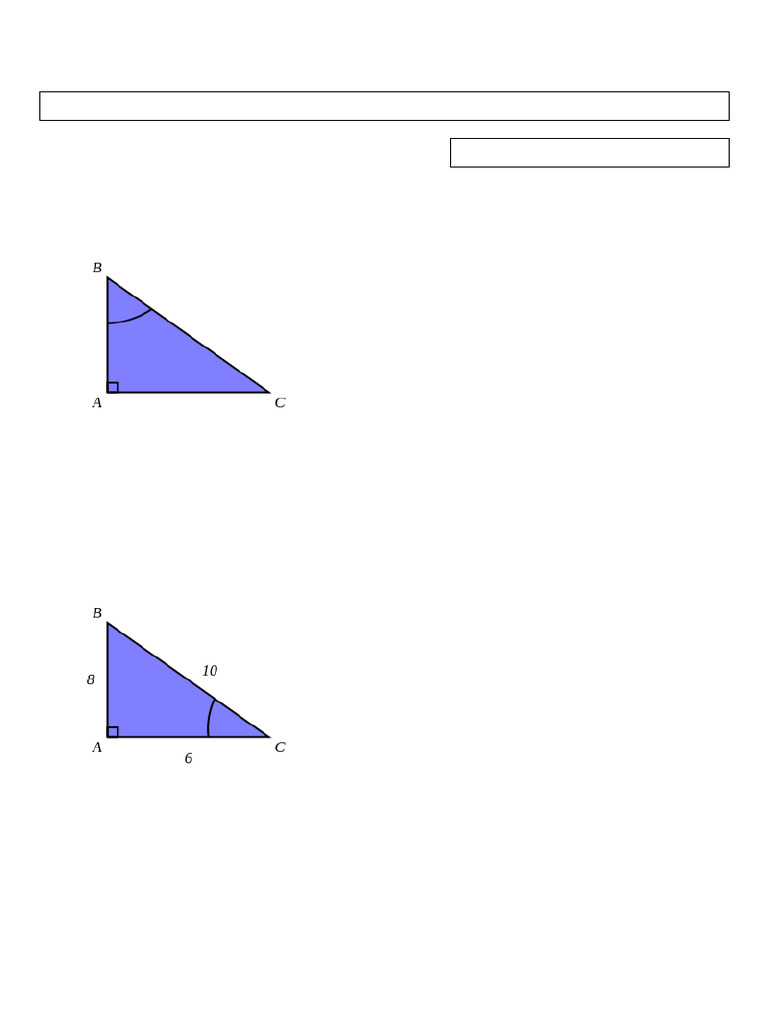 Trigonometry - Finding Sides and Angles - 2 | PDF | Trigonometry | Triangle