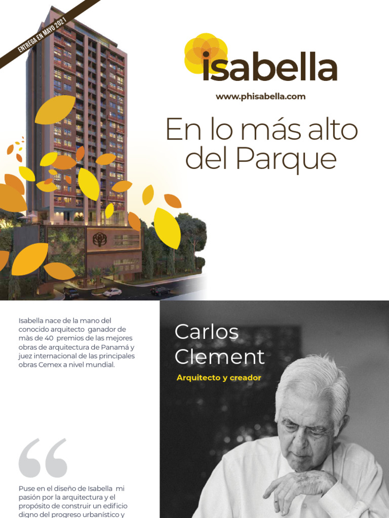 Isabella: Exclusivas Unidades en Panamá | PDF
