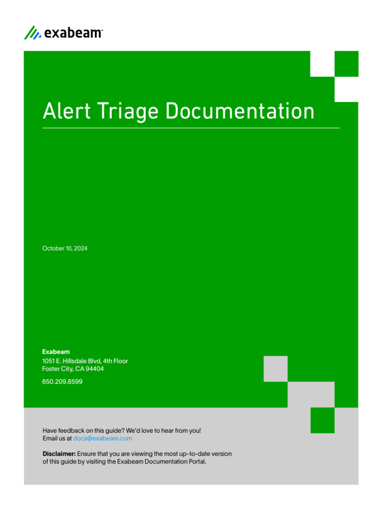 Exabeam Alert Triage Documentation-Pdf-En | PDF | Analytics | Software Bug