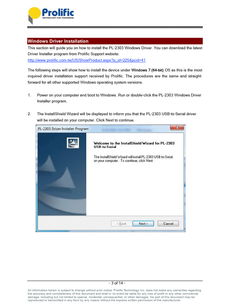 Pl2303 Windows Driver Installation Manual | PDF | Device Driver | Usb