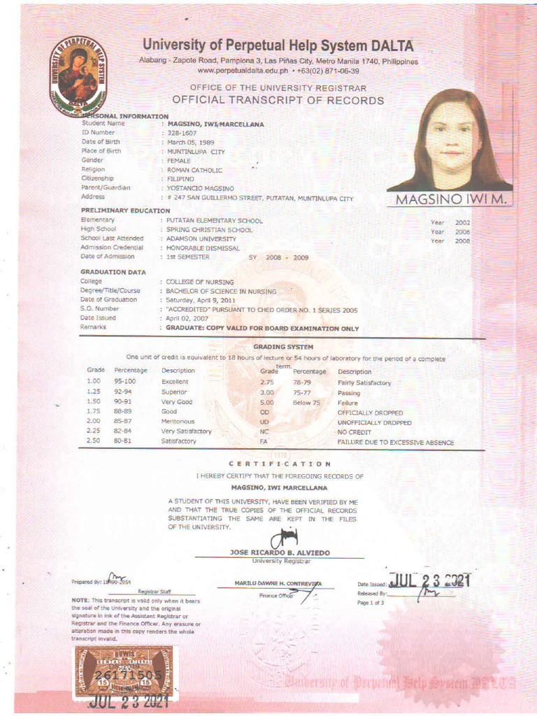 Transcript of Record | PDF