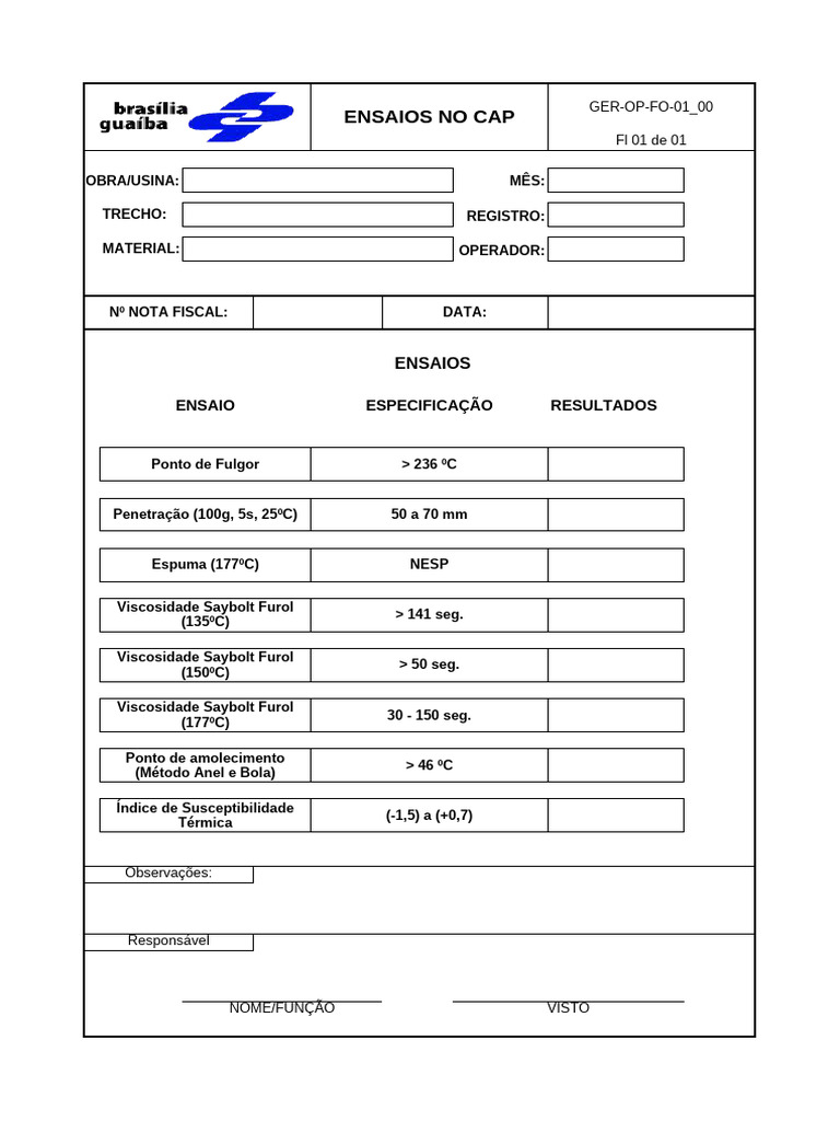 GER-OP-FO-01 - A - 03 - Ensaio CAP - Viscosidade X Temperatura - Resumo ...