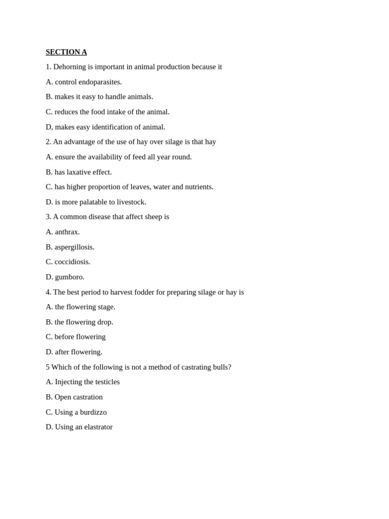 Integrated Science Quiz 2a PDF | PDF