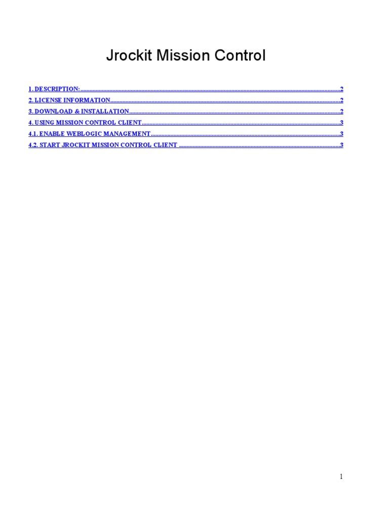 Jrockit Mission Control | PDF | Java Virtual Machine | Installation ...