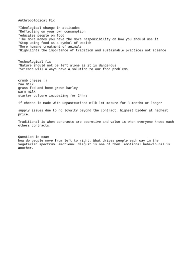 FOD 105 Notes 2 | PDF