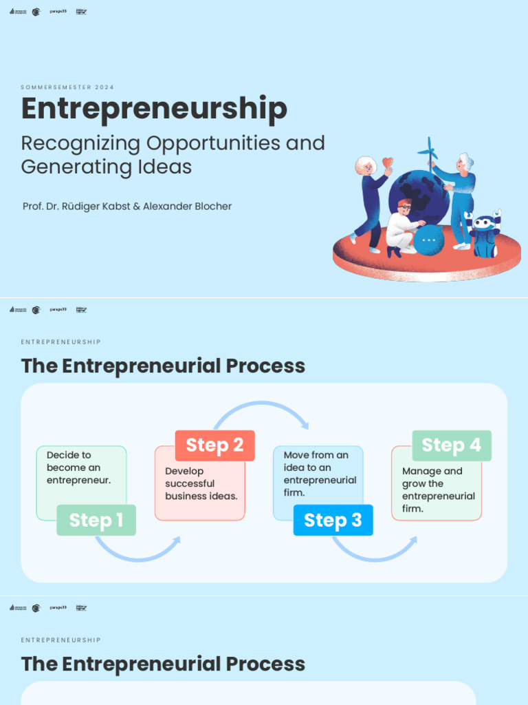 2 - Entrepreneurship - Recognizing Opportunities and Generating Ideas ...