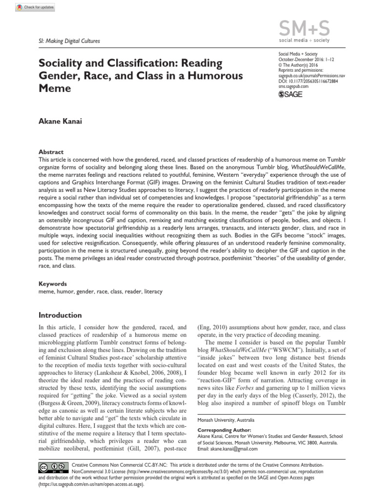 kanai-2016-sociality-and-classification-reading-gender-race-and-class ...
