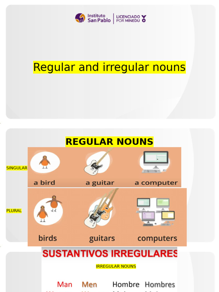 Irregular Nouns | PDF